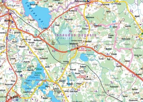 Maps - Tourism maps - Ludzas, Ciblas, Kārsavas, Zilupes novads