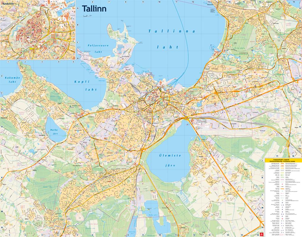 Maps - City maps, atlases - Tallinn