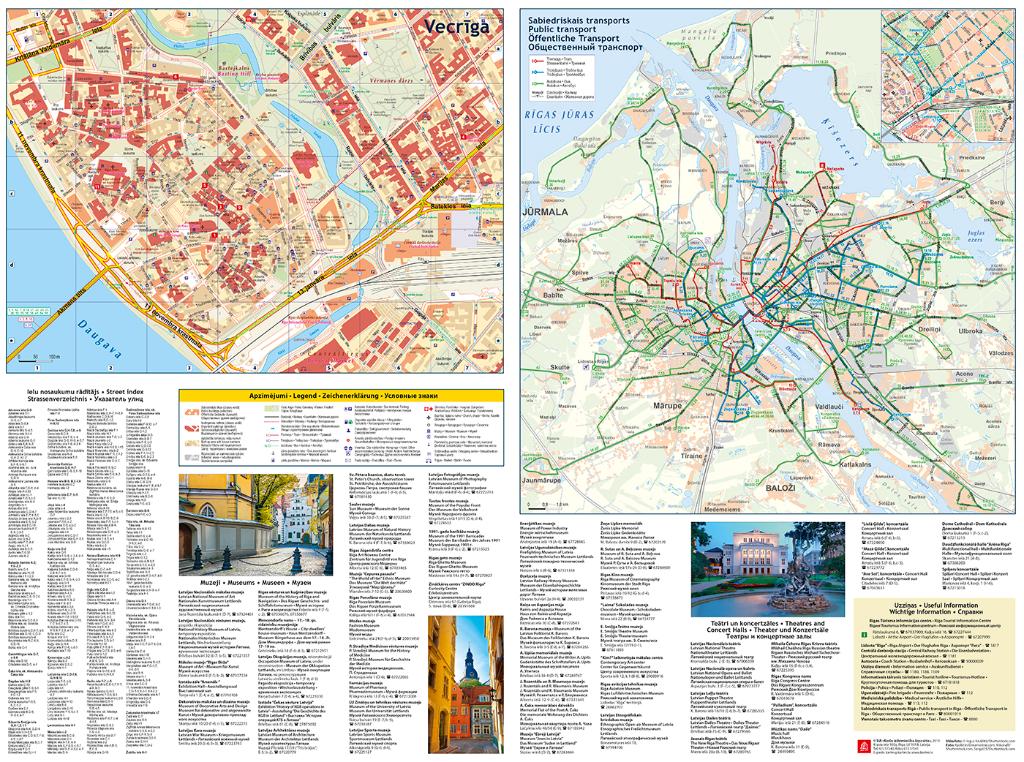 Maps - City maps, atlases - Rīga. Centra plāns