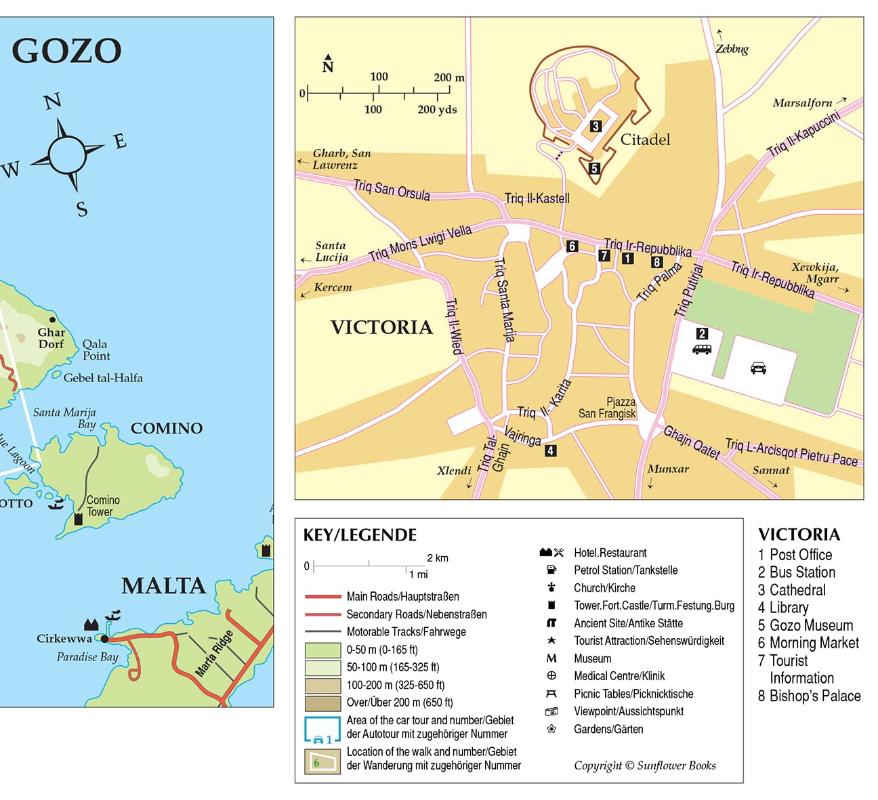 Gozo tourist map 60 photos - Cappadociaconcepttour.com